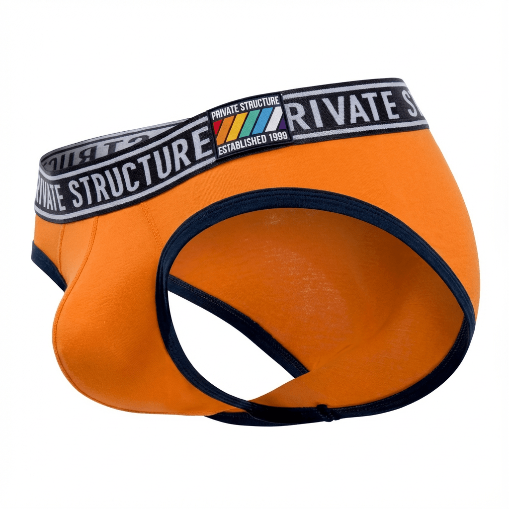 Private Structure Pride Mini Brief - Groovy Orange - EPUY4019 - Rainbow ...