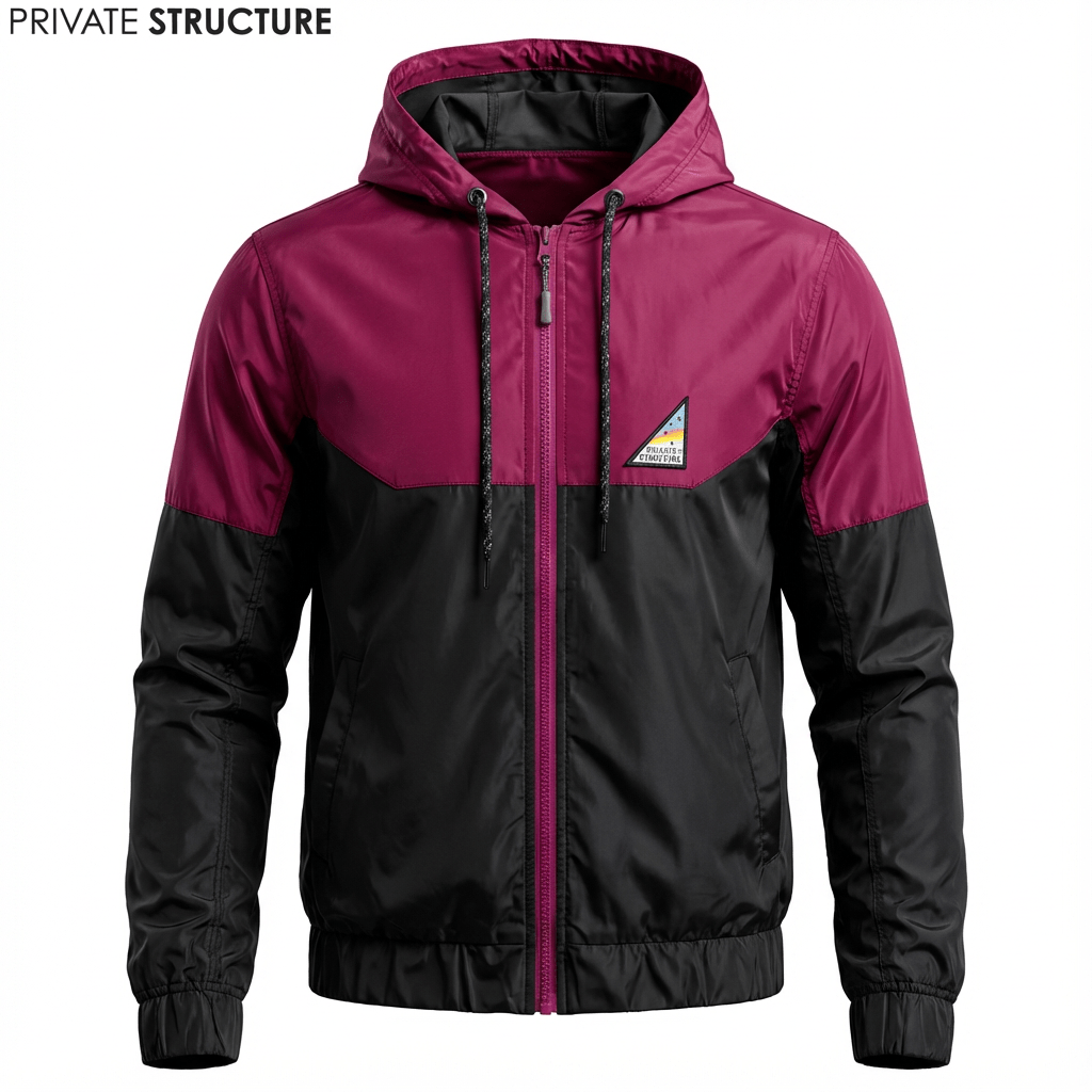 Private Structure | Windbreaker Jacket | 115-MT-2008-Black – MAD Lifestyle